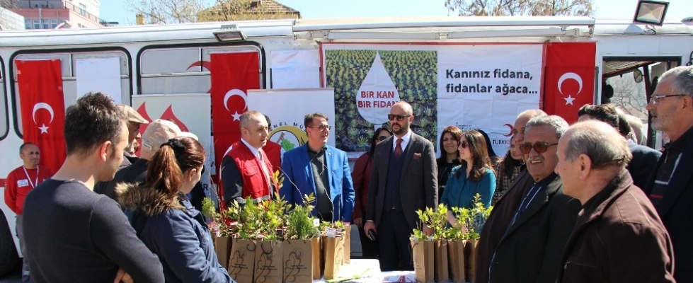"Bir Kan Bir Fidan Projesi" fidan dağıtımı - Karaman Gündem - Karaman Haber